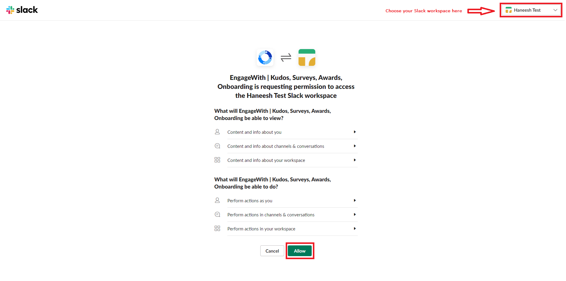 How to Set up EngageWith on Slack?